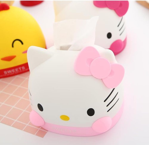 N/C Kawaii Pink Hello Kitty Tissue Box for Living Room Bedroom Bathroom ...