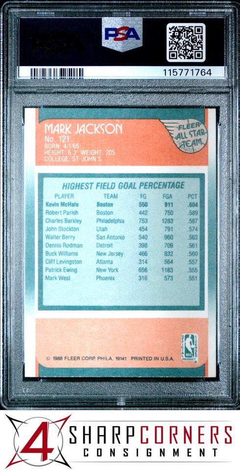1988 FLEER ALL-STAR #121 MARK JACKSON RC KNICKS PSA 9 | eBay