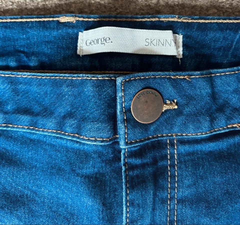 BNWT George Skinny Stretch Curvy Jeans Size 22 Short Leg New With Tags ...