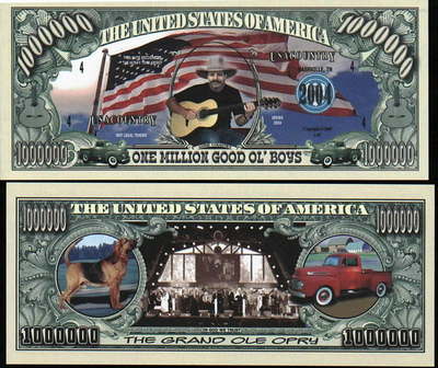 MILLION GOOD OL' BOYS COUNTRY DOLLAR - Lot of 10 Bills | eBay