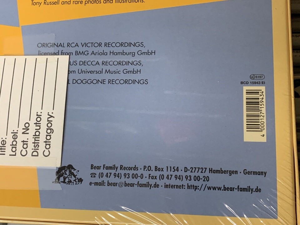 Gov. JIMMIE DAVIS Nobody's Darlin' But Mine 5-CD BOX SET Bear Family ...