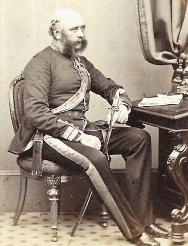 Victorian CDV Photo Military Soldier Prince George Duke Cambridge Maull ...