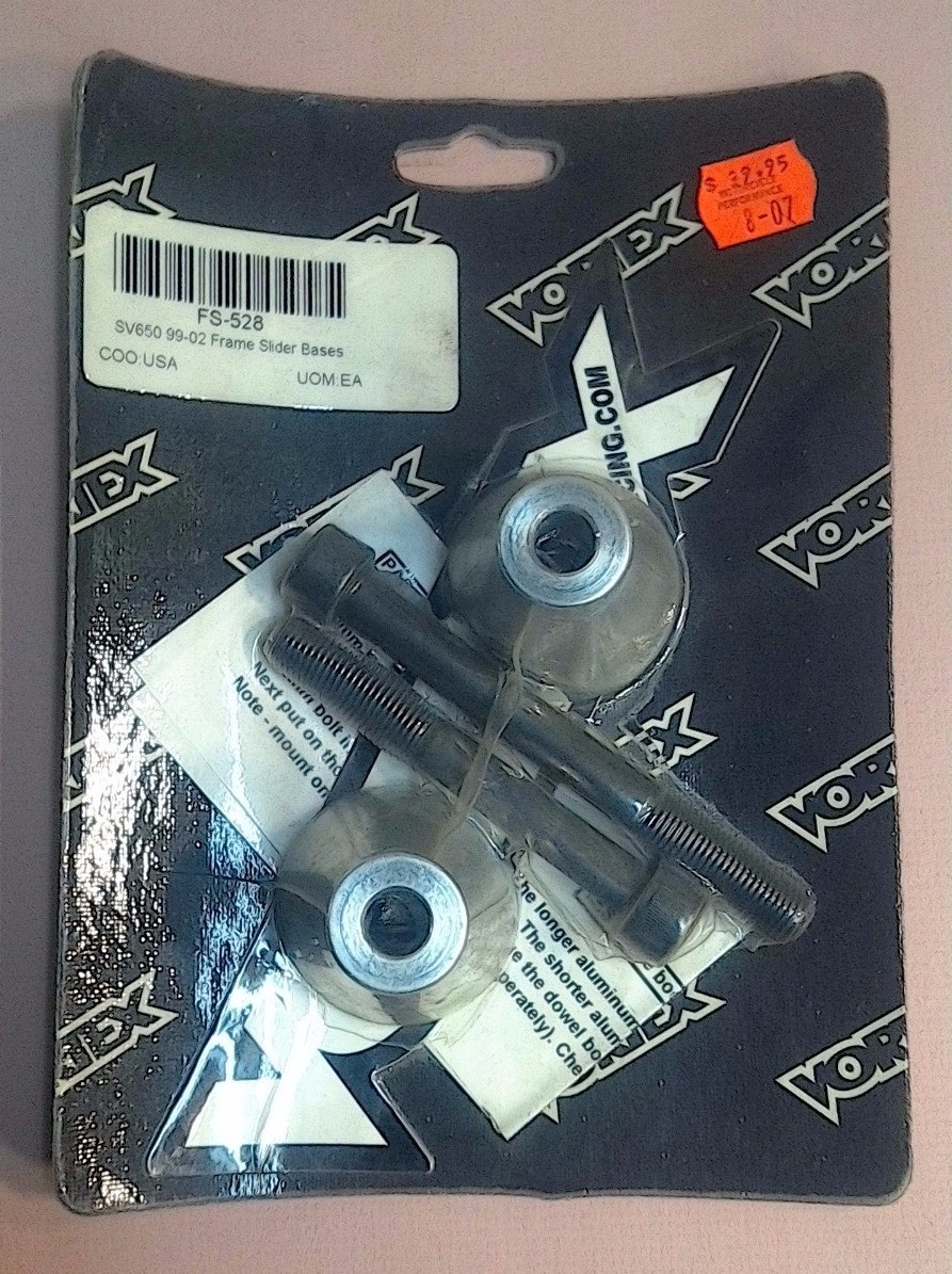Vortex Frame Slider Bases for 99-02 SV650 FS-528 | eBay