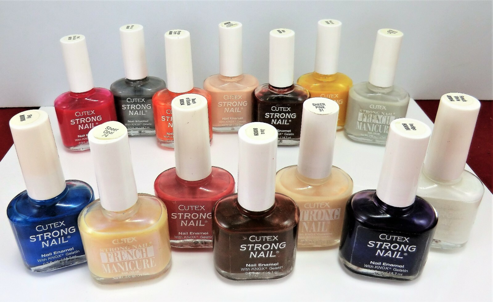 CUTEX STRONG NAIL COLOR LOT OF 6 ~ ASSORTED COLORS ~ NO DUPLICATES | eBay