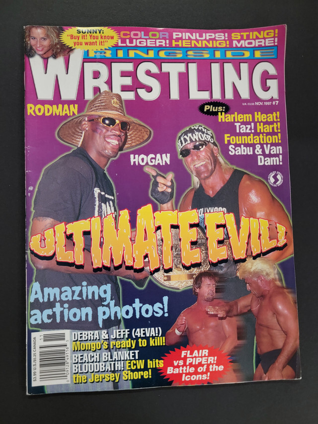 Wrestling Ringside Magazine (November, 1997)Hulk Hogan, Dennis Rodman ...