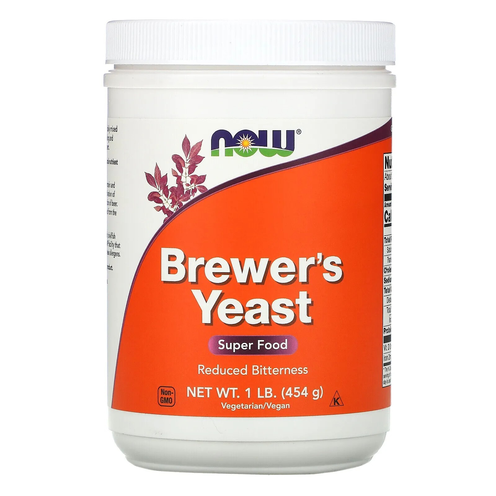 NOW Foods Brewer's Yeast Super Food Reduced Bitterness 1 lb Powder | eBay