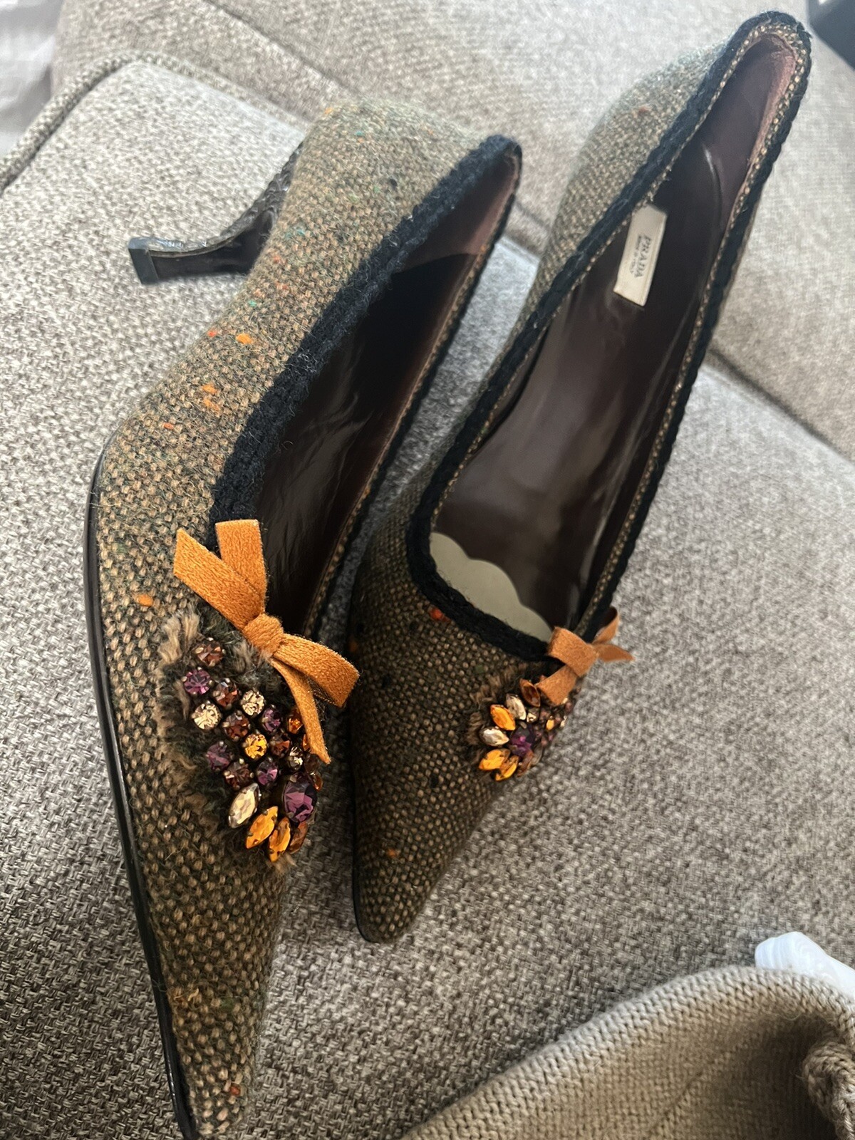 prada tweed shoes - Gem