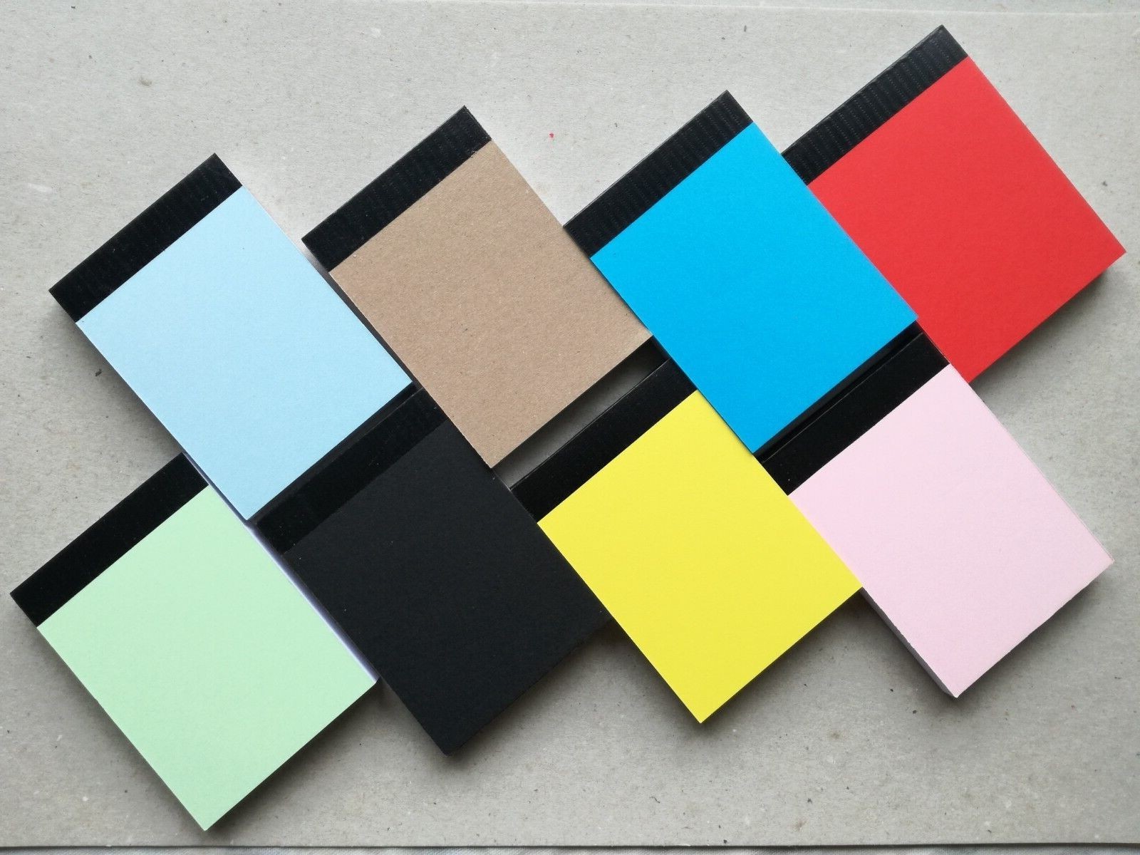 16 NOTEPADS A7 PLAIN WHITE PAPER MINI JOTTER POCKET NOTEBOOK 100 SHEETS ...