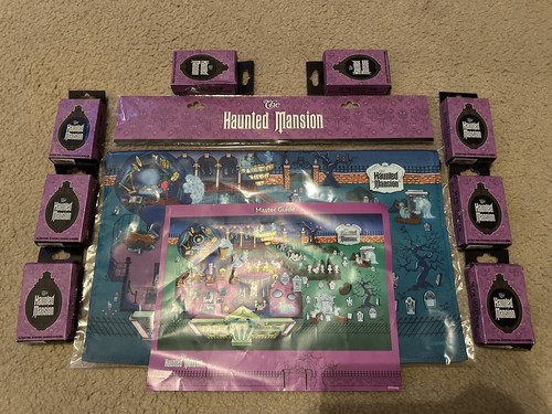 Disney D23 Expo 2024 WDI MOG Haunted Mansion Map Pin Set + 8 Mystery ...