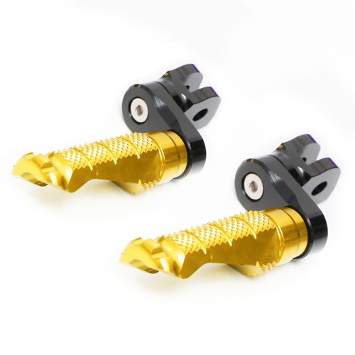 Gold R-FIGHT 25mm Riser Front Foot Pegs For MT-10 / FZ-10 16-18 19 20 ...