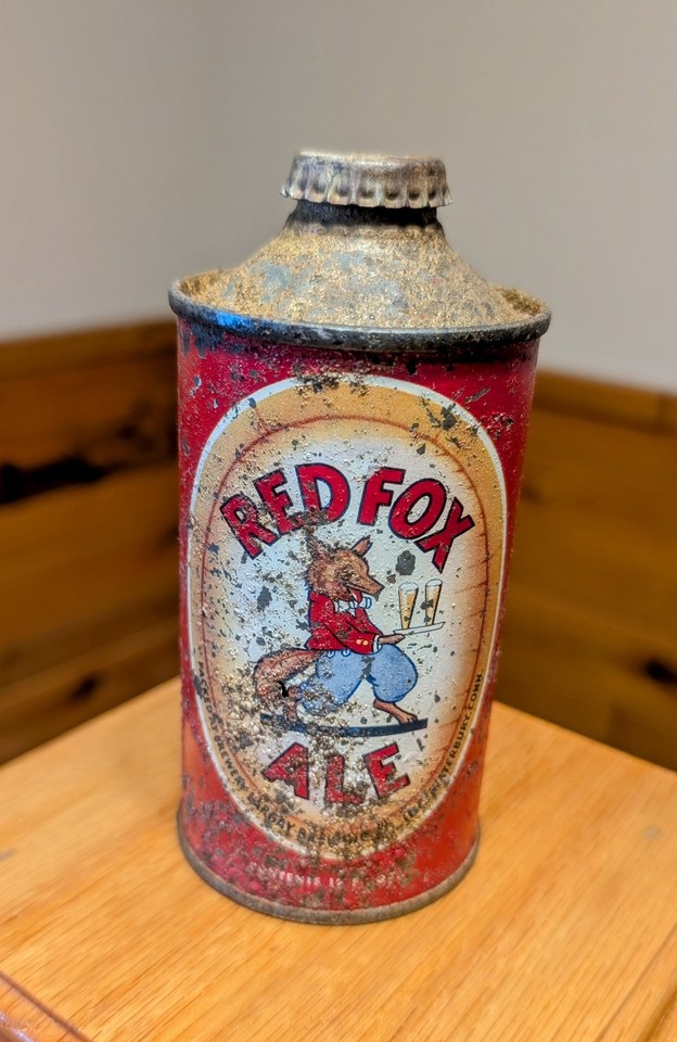 Tough Red Fox Ale Low Profile Cone Top Beer Can | eBay