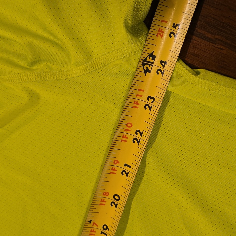 Nike Dri-Fit Short Sleeve T-Shirt Neon Yellow Green Mens Size XL NWT | eBay