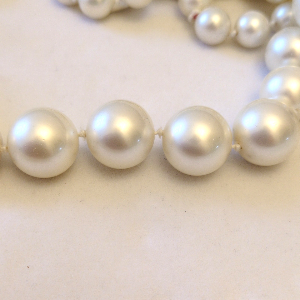 Majorca Pearls Imitation in original box GRANATE Spain 18 inch | eBay UK
