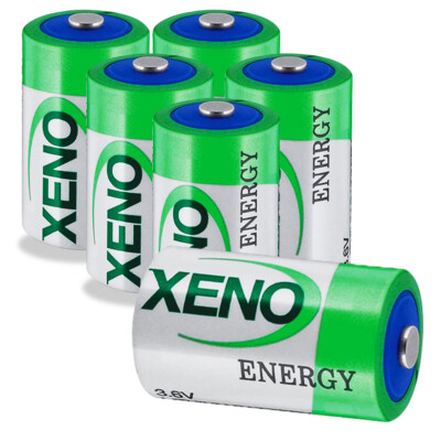 6-Pack XL-205F 3.6V D Battery 19000mAh for Xeno Energy 3.6V Battery A ...