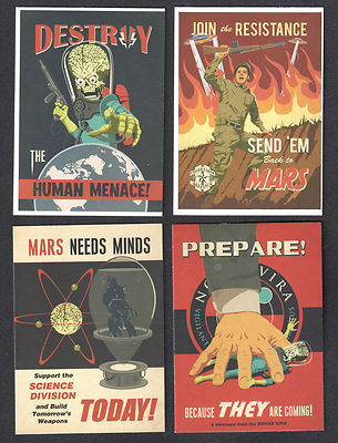 MARS ATTACKS! INVASION (Topps/2013) Complete JOIN THE FIGHT Chase Card ...