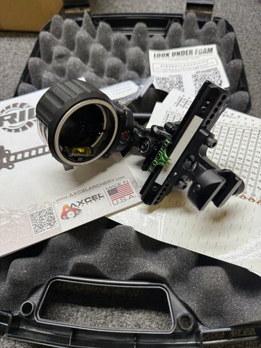 NEW 2025 Axcel Driver 3 Pin Slider Bow Sight Hoyt Pic PICATINNY Mount ...