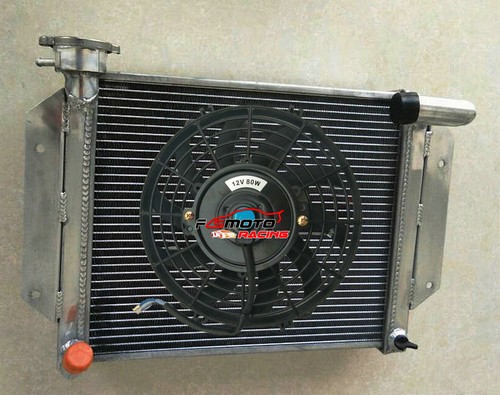 Aluminum Radiator+Fan for MG MGA 1500 1600 1622 DE LUXE 1955-1962 MT ...