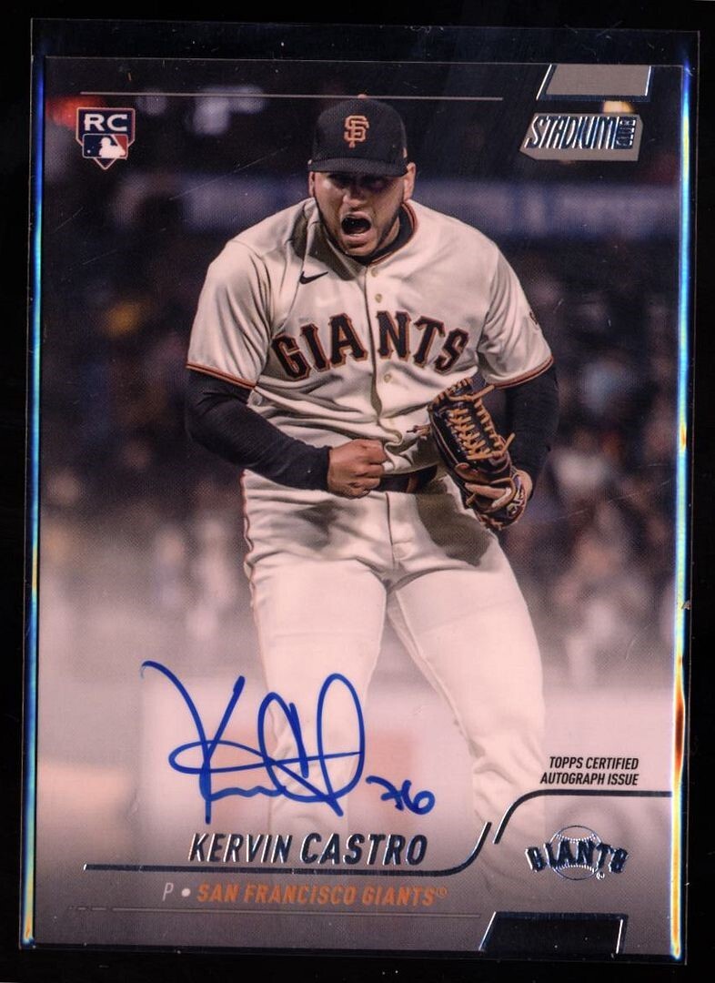 2022 STADIUM CLUB ROOKIE AUTO KERVIN CASTRO GIANTS | eBay