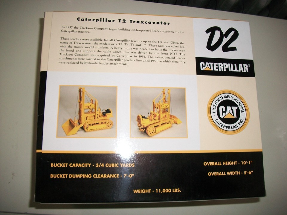 SpecCast Caterpillar D2 Traxcavator 1:16 Scale ACMOC W/Box | eBay