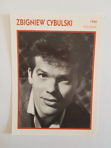 ZBIGNIEW CYBULSKI - CARTE FICHE CINEMA PORTRAIT DE STAR | eBay