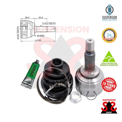 Front Axle Cv Joint Kit, Drive Shaft Suit NISSAN Note 1.4 NOTE (E11 ...