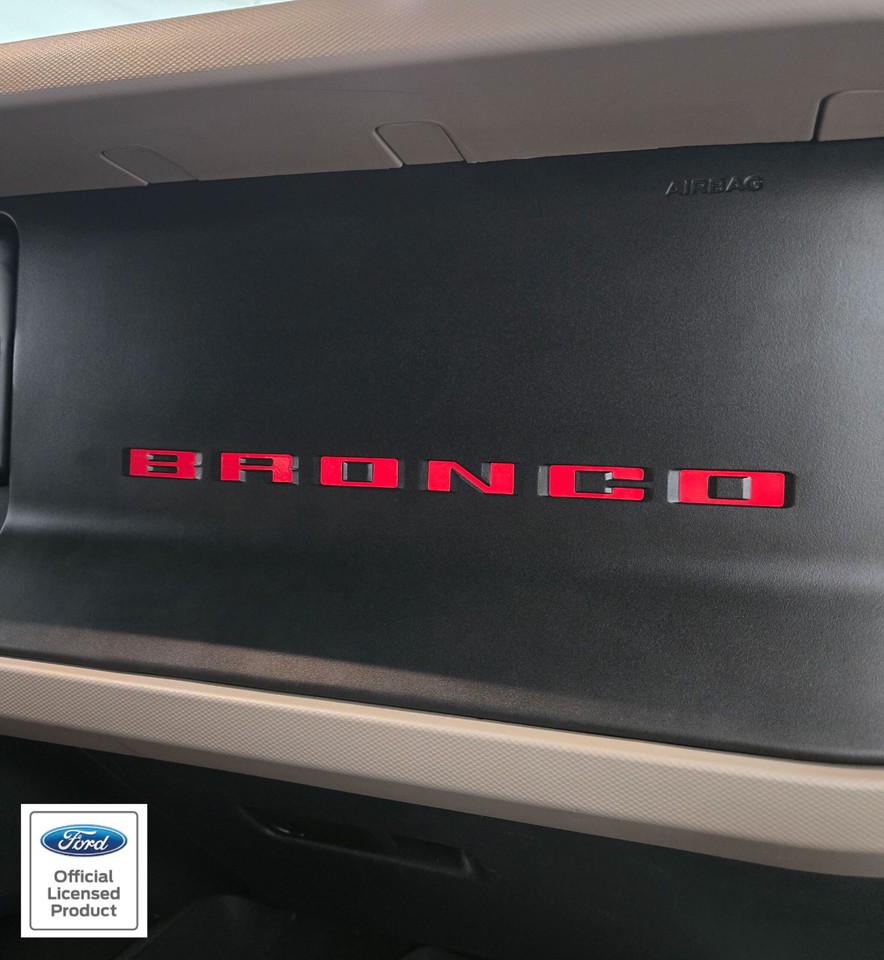 2021-2025 Ford Bronco Dash Letters - Vinyl Decals Graphics Stickers | eBay