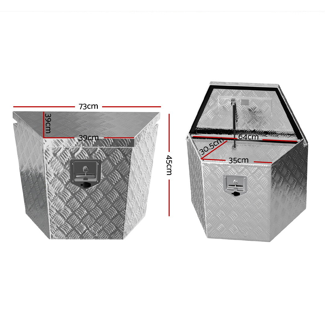 Giantz Ute Tool Box Aluminium Toolbox Storage Ute Trailer Truck Vehicle ...