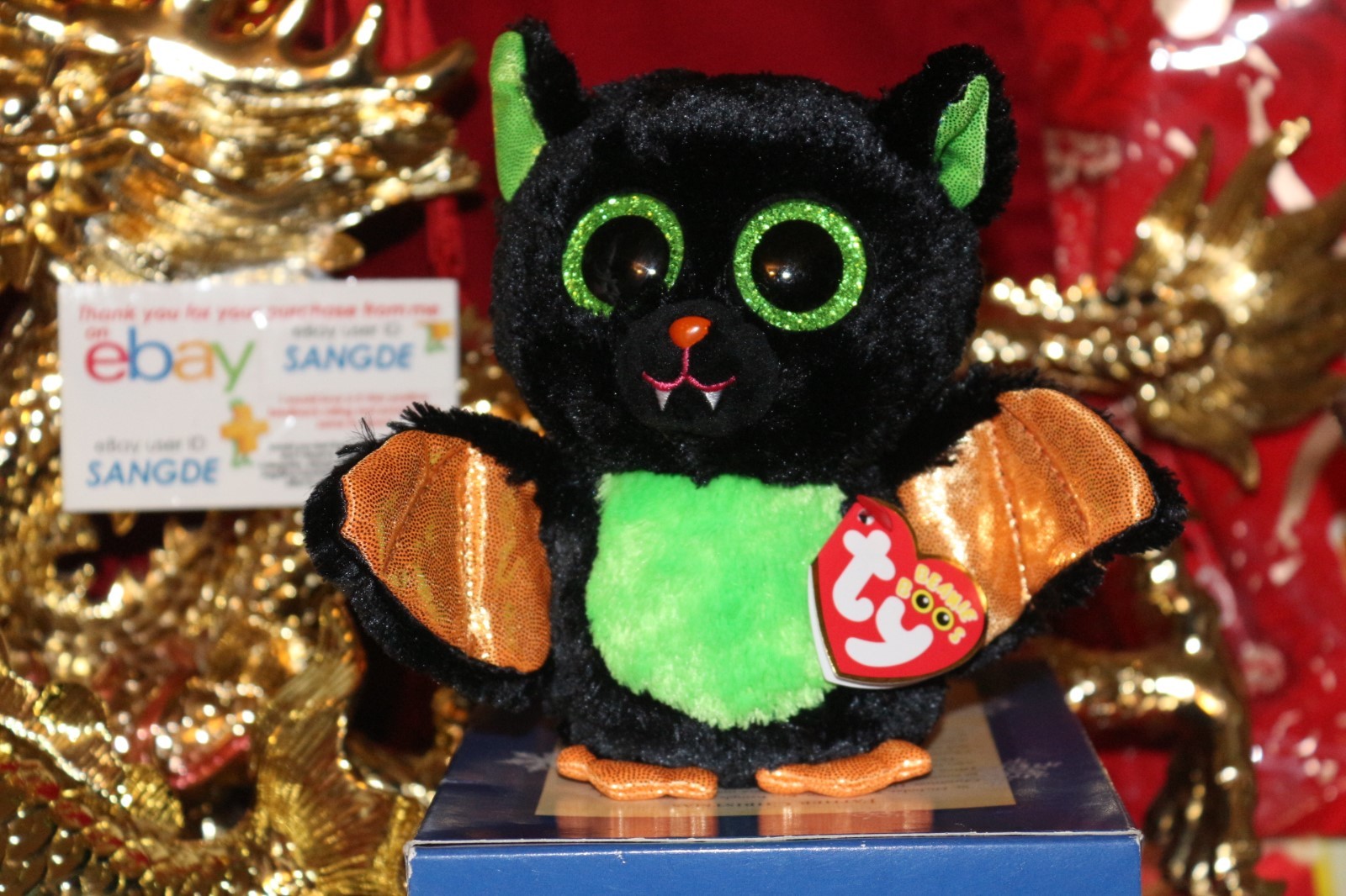 TY BEANIE BOOS BEASTIE THE HALLOWEEN BAT.6".2017 RELEASE.MWNMT.NICE ...