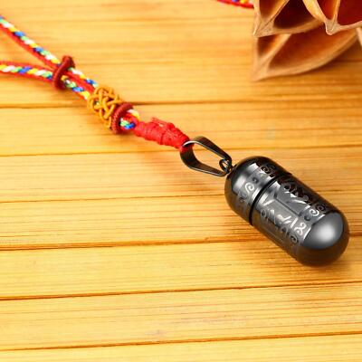 Ashes Necklace for Men Pill Case Capsule Pendant Small Cylinder Pendant ...