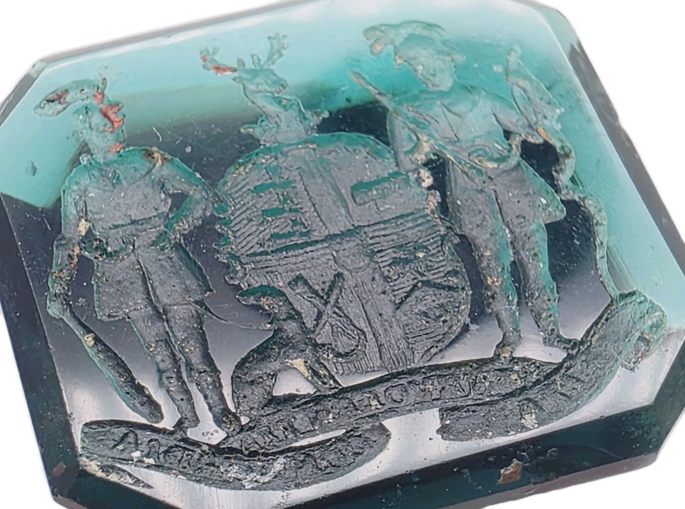 Georgian Scottish Intaglio Armorial Wax Seal Matrix James Drummond ...