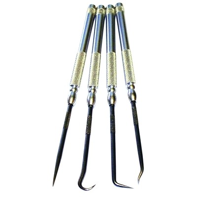 Pick Set, 4 Pc, Aluminum Handle King Tool KING TOOL K4PSC 759302000491 ...