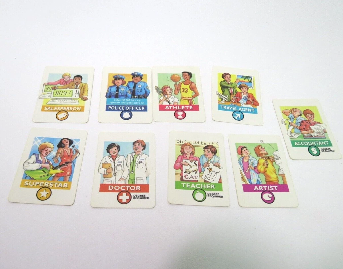 Game Of Life Career Cards