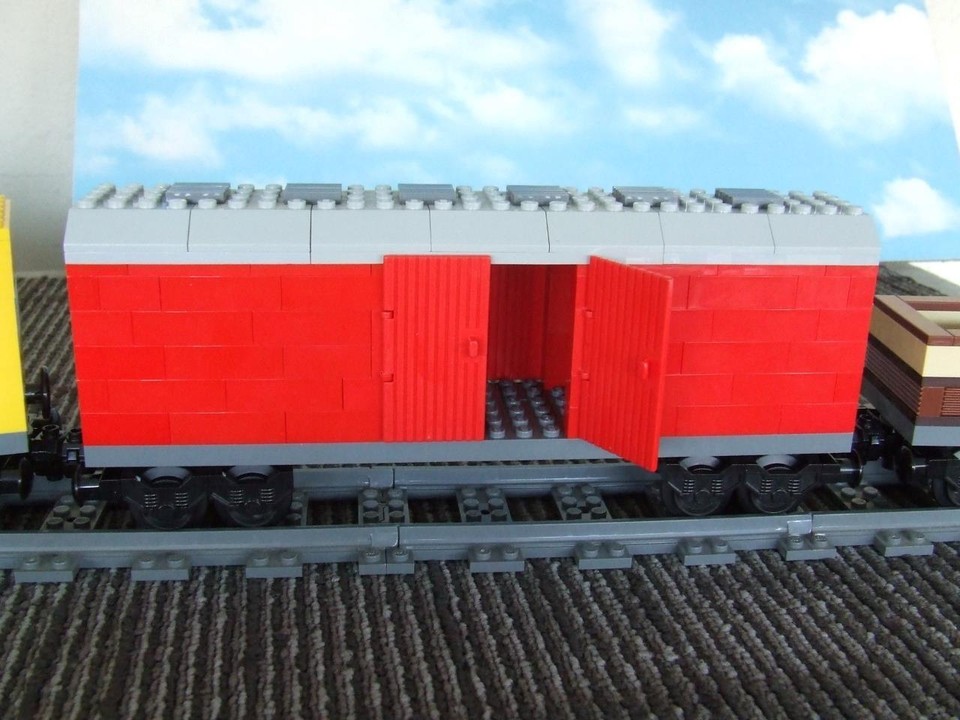 Custom Built Lego Box Car Train Built With New Used Lego Bricks MOC | eBay