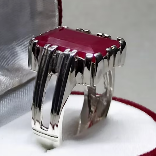 Ruby Rings Natural Ruby Rings Ruby Gem Ruby Ring For Men Sterling ...