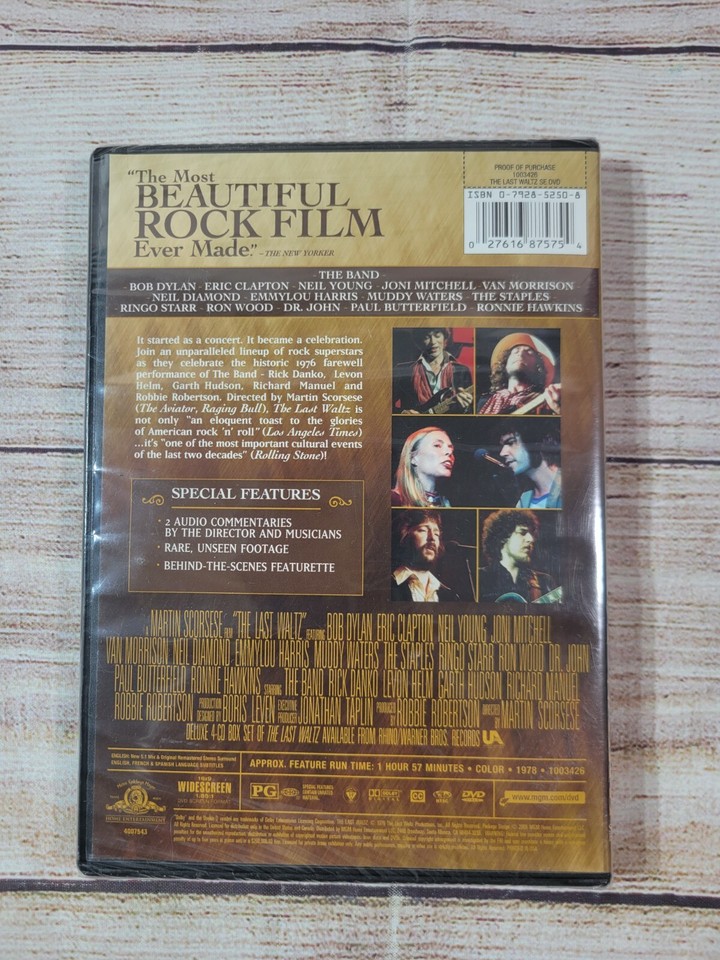 The Last Waltz (Special Edition) DVD, Mavis Staples, Robbie Robertson ...