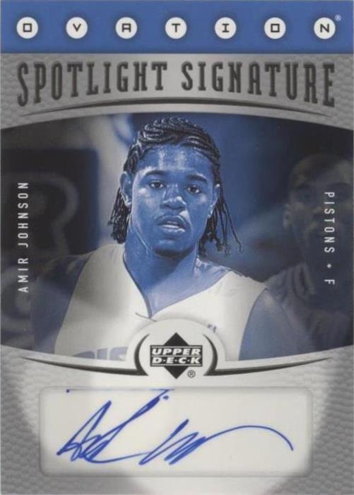 2006-07 Upper Deck Ovation - Spotlight Signatures Amir Johnson #SS-JO ...