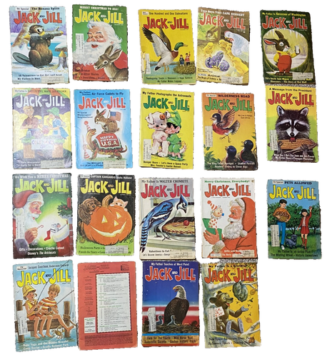 VTG LOT of 19 Jack and Jill Magazines 60's 70's Cronkite Cousteau Nixon ...