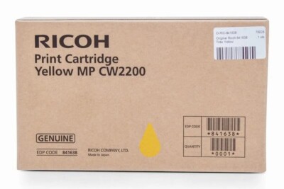 Genuine Original RICOH Print Ink Cartridge Yellow MP CW2200 841638 | eBay