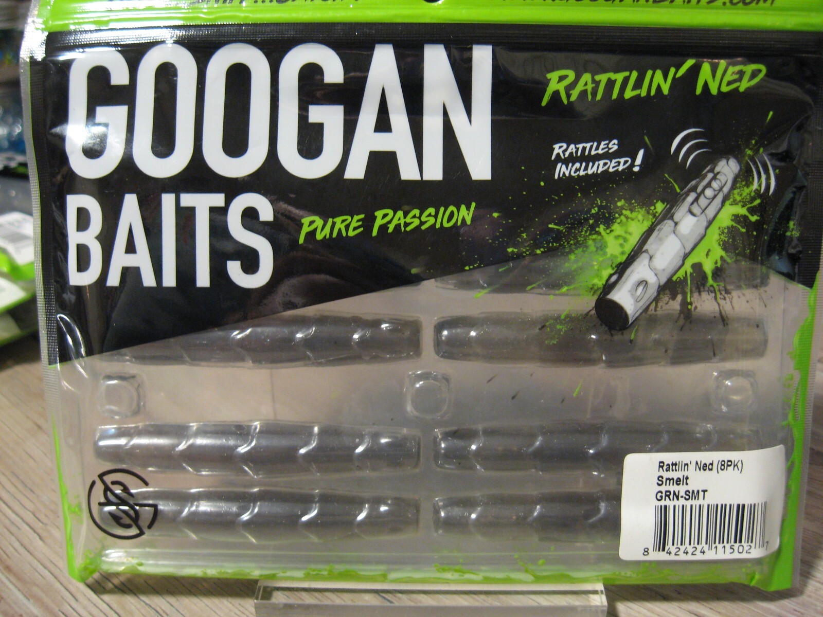 Googan Soft Baits - 2.75" Rattlin' Ned - Choose Colors - 8 Baits Per ...