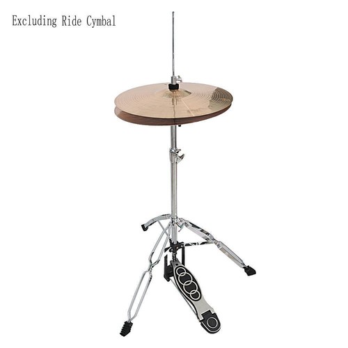 Drum HI-HAT Cymbal Stand Double Braced Chrome High Hat Silver & Black ...