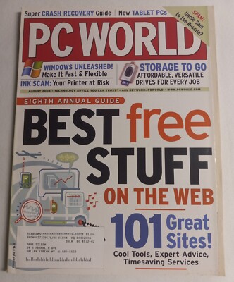 PC World Magazine - August 2003 - Best Free Stuff On The Web | eBay