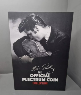 Offical Elvis Presley Plectrum Coin & Coin Cover Collectable Half Crown ...