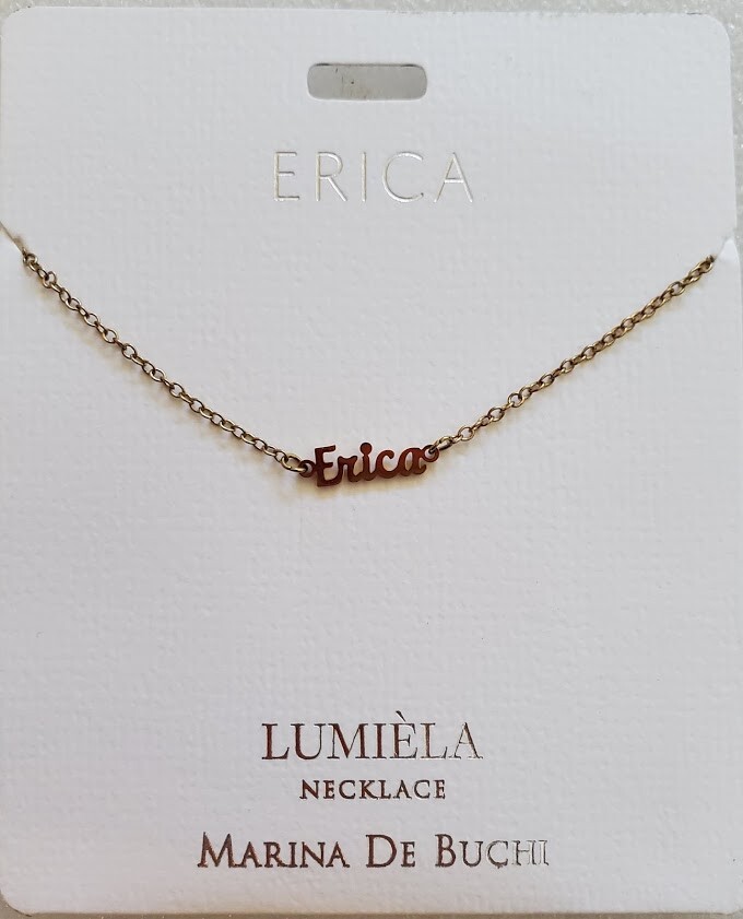 Lumiela "Erica" Personalized Necklace Nickel Free Gold Color NEW ...