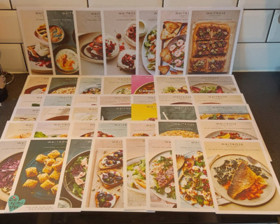 43x UNIQUE WAITROSE Recipe Card Bundle - Dec '20-July '23 - Mostly 21/ ...