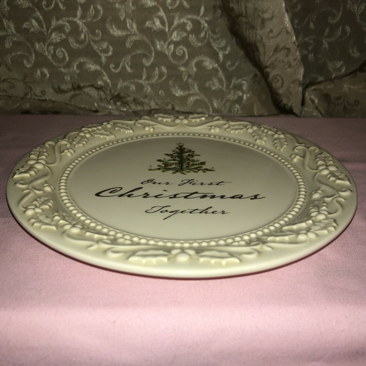 Grasslands Road Our First Christmas Together Holiday Plate NIB | eBay