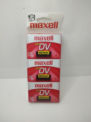 Maxell ME Mini DV Digital Video Blank Cassettes 60 Minute, 3 Pack ...