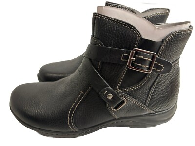 Earth Ironwood Black Ankle Leather Boot Womens Sz 10 | eBay