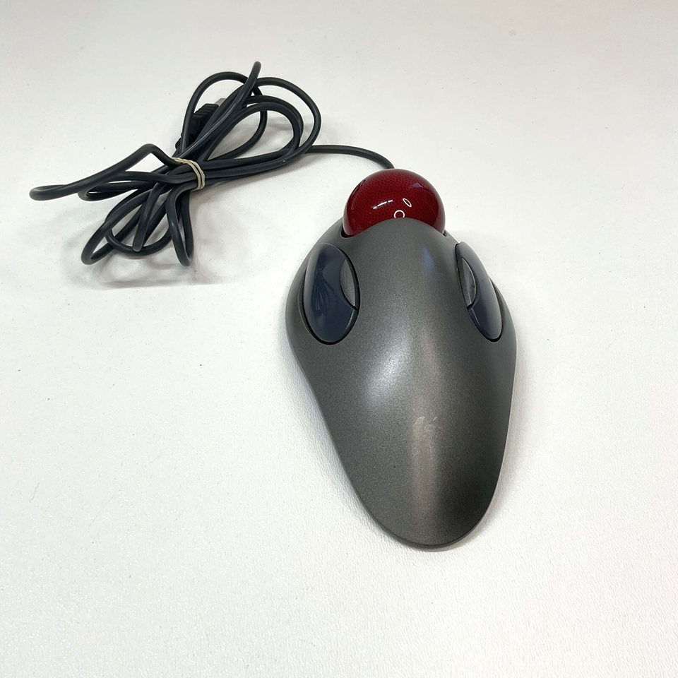 TESTED Logitech T-BC21 USB Optical Trackman Marble Mouse Trackball ...
