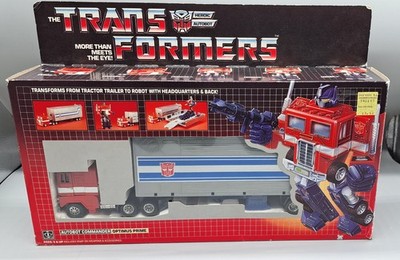 1984 Vintage Hasbro TRANSFORMERS G1 Optimus Prime COMPLETE Light Blue ...