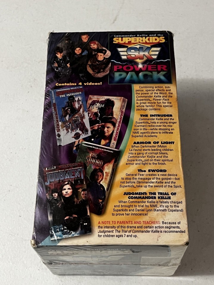 SEALED Superkids SK Power Pack 4 VHS set NEW 1999 Heirborne 90s NOS | eBay
